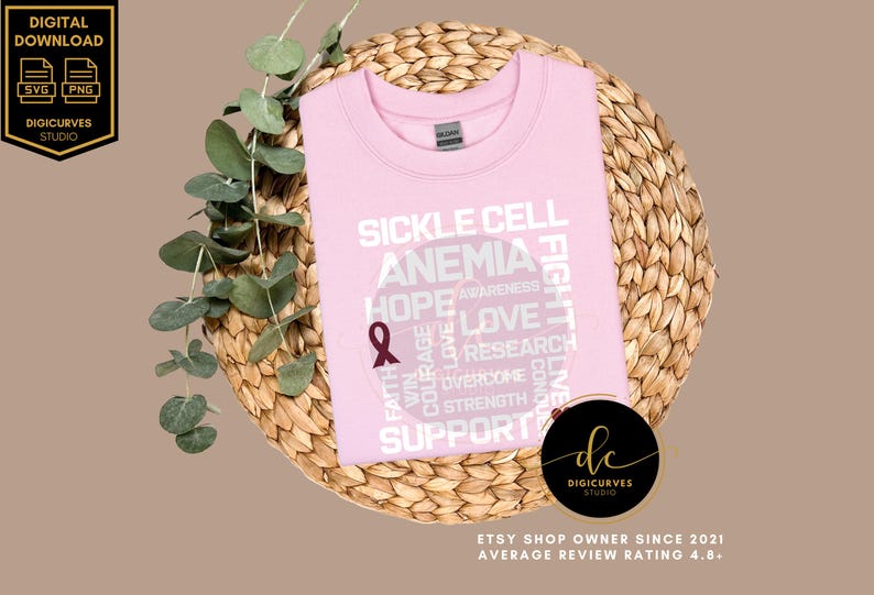 Sickle Cell SVG | Sickle Cell Awareness PNG | Sickle Cell Hope | Sickle ...