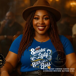 Smoke Like a Lady PNG | Cigar Lounge Shirt Design for Women | Female ...
