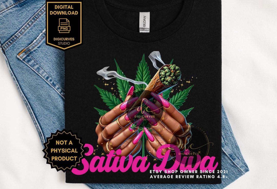 Sativa Diva PNG | Cannabis/marijuana PNG | Sublimation | Weekend ...