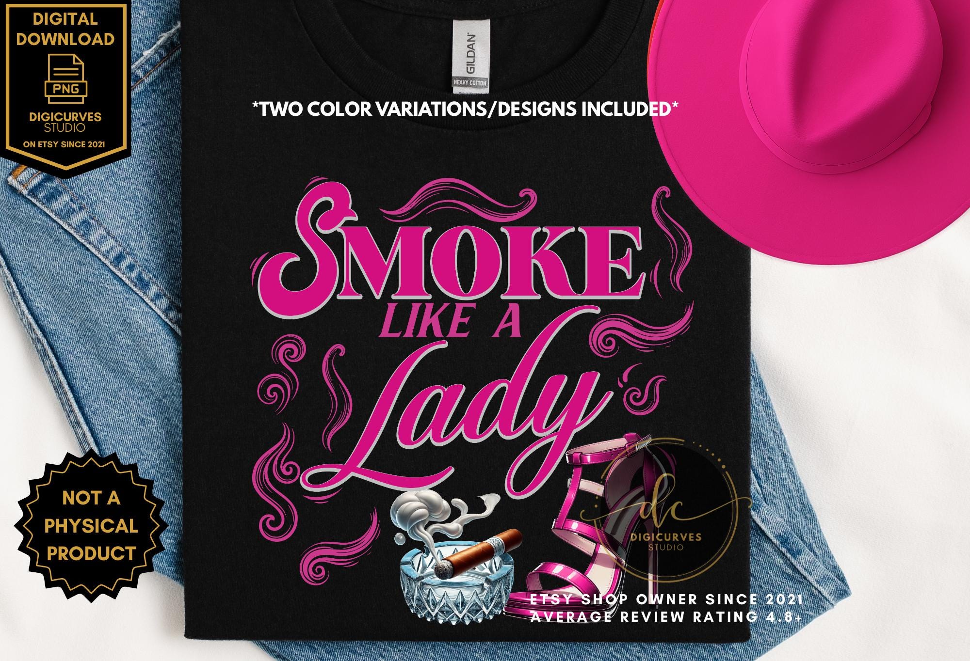 Smoke Like a Lady Cigar PNG | High Heel Cigar PNG | Cigar Shirt Design ...