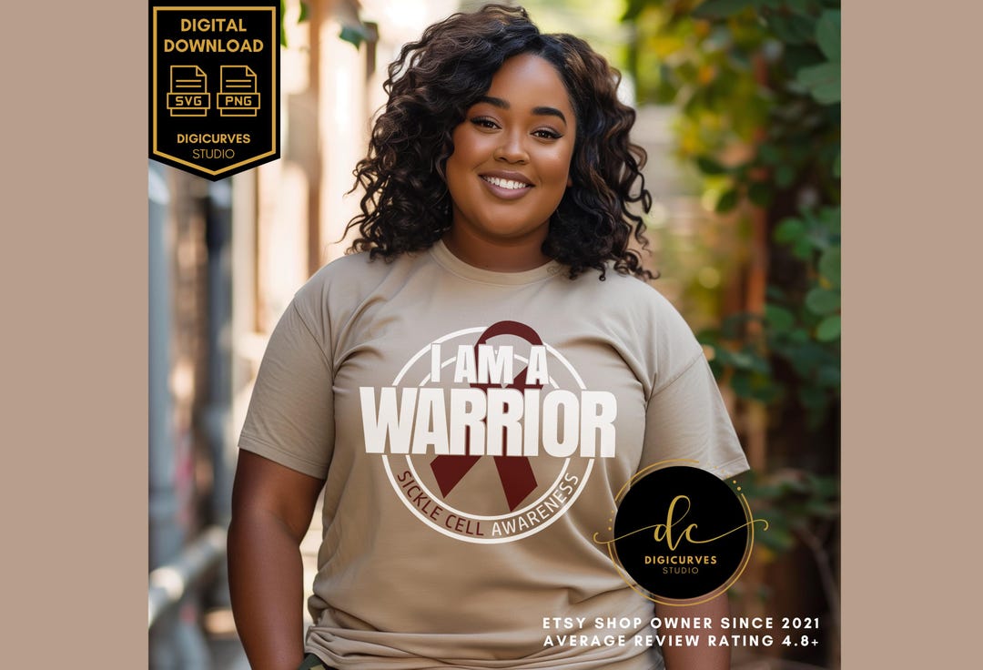 I Am Warrior Sickle Cell Awareness SVG | Sickle Cell Anemia | Sickle ...