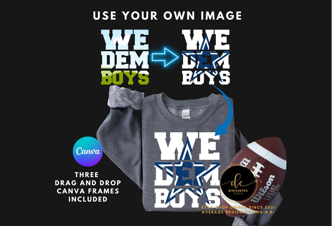 We Dem Boys Canva Frame | Canva Frame Template | Sports Canva Frame ...