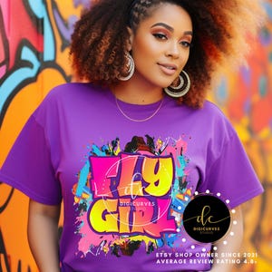 Fly Girl PNG | Fly Girl Graffiti Tshirt Design | Retro 80s 90s Fly Girl ...