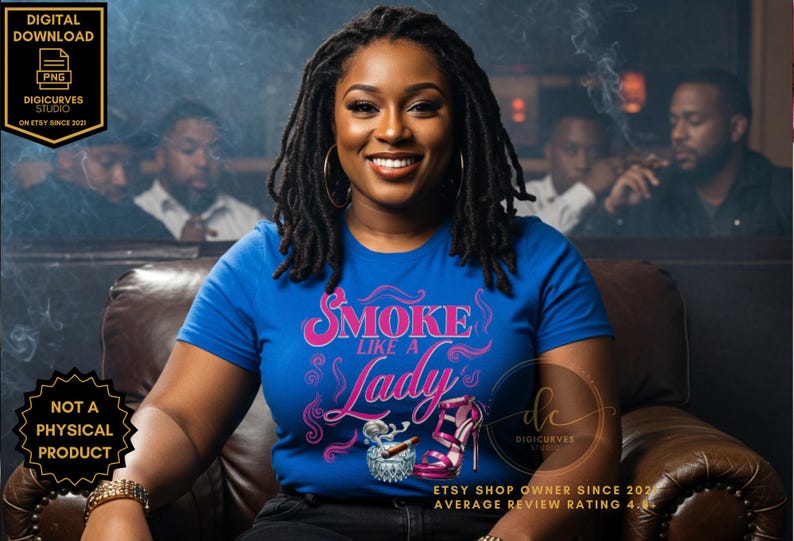 Smoke Like a Lady Cigar PNG | High Heel Cigar PNG | Cigar Shirt Design ...