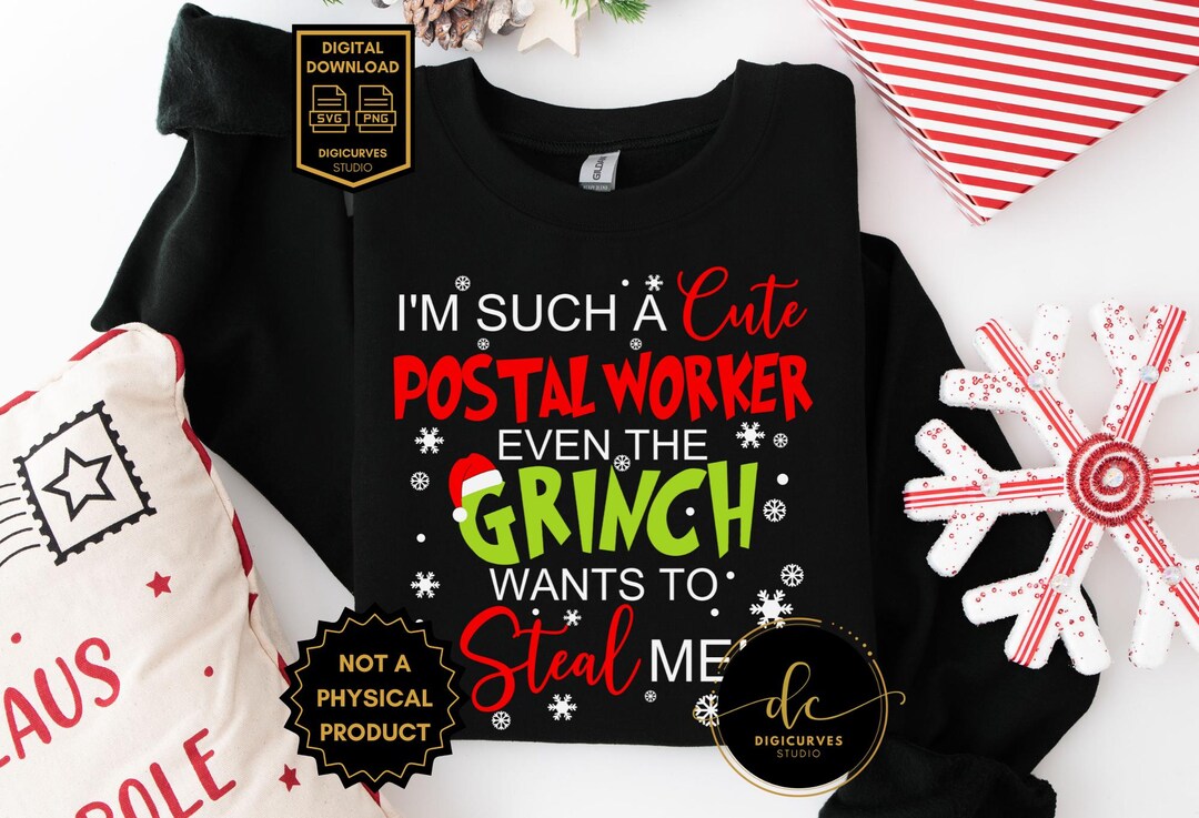 I'm Such a Cute Postal Worker SVG | Christmas PNG | Sublimation | Funny ...