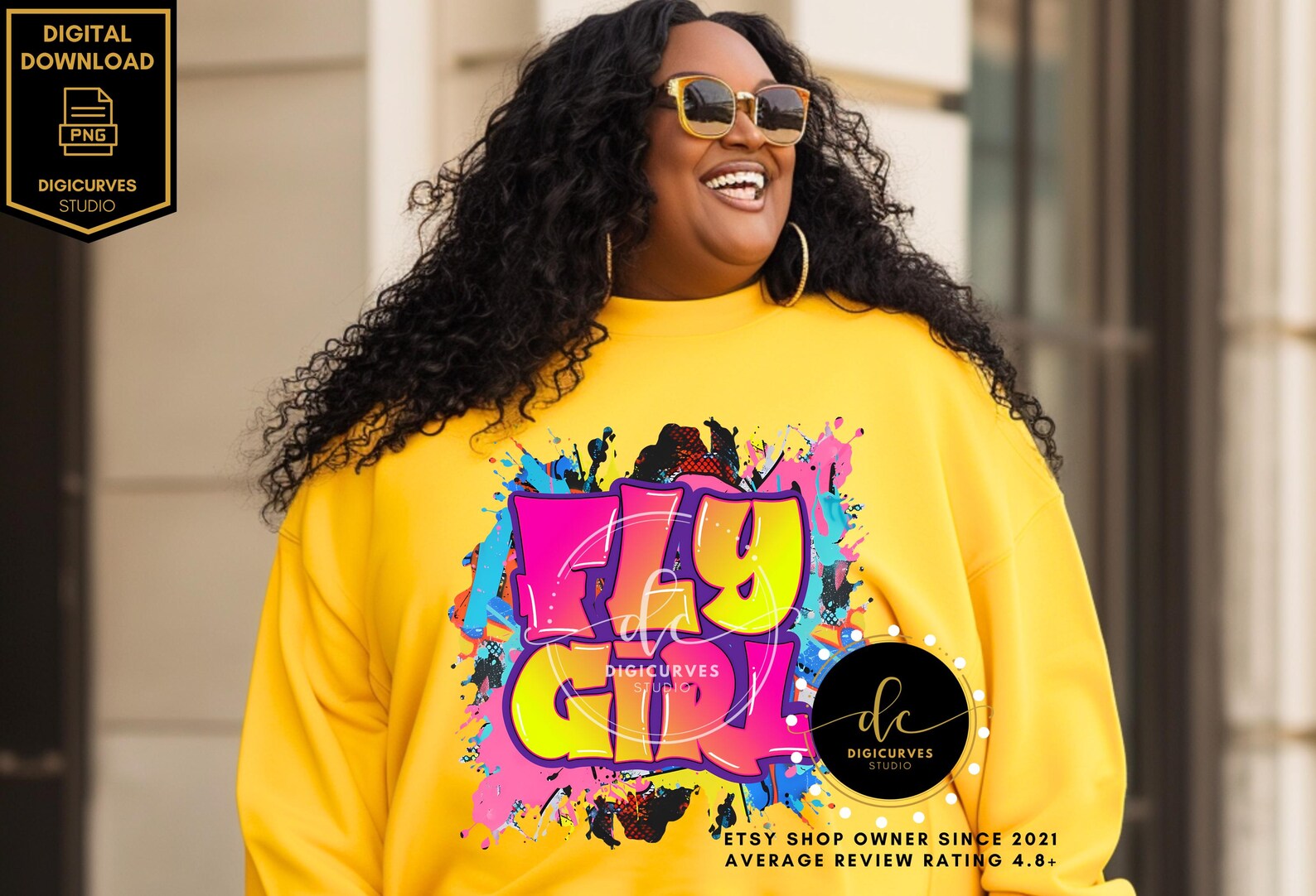 Fly Girl PNG | Fly Girl Graffiti Tshirt Design | Retro 80s 90s Fly Girl ...