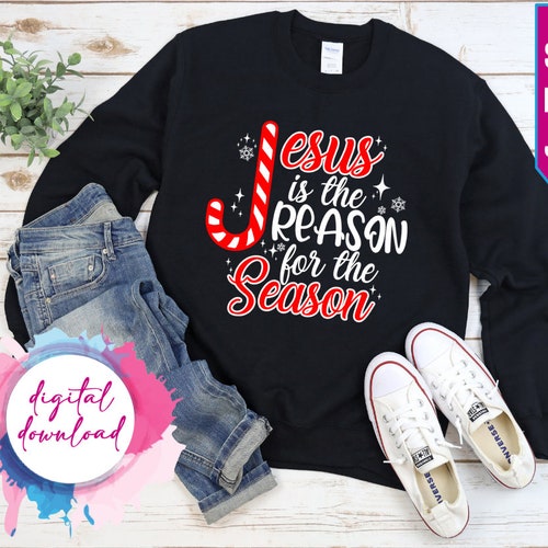 Jesus is the Reason for the Season Christmas Svg Cute - Etsy