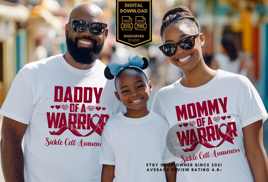Mom, Dad of a Sickle Cell Warrior SVG | Sickle Cell Awareness PNG ...