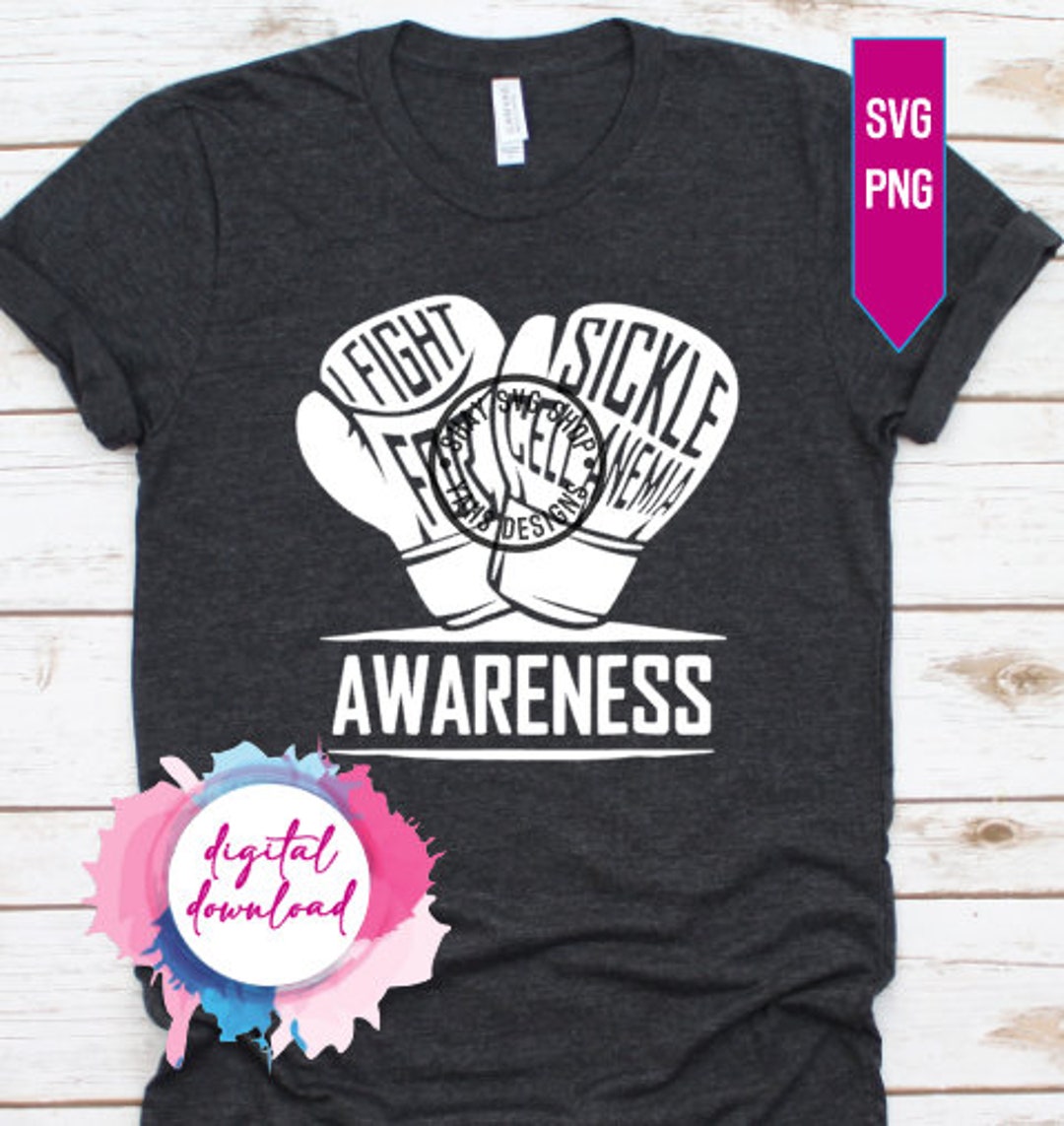 Sickle Cell SVG I Fight for Sickle Cell Anemia Awareness - Etsy