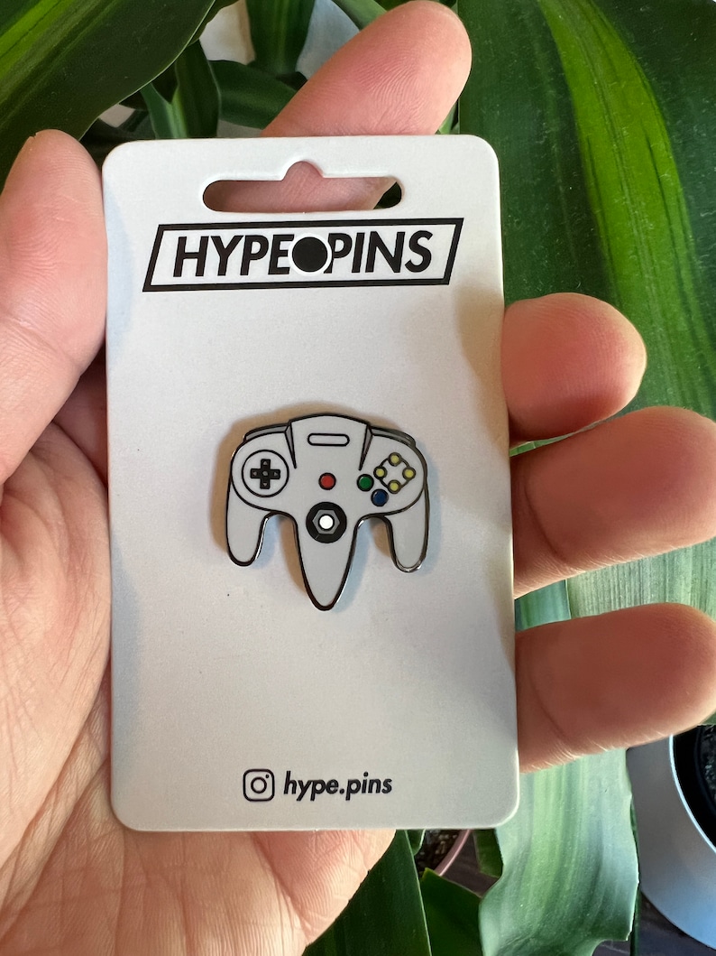 N64 Controller Hard Enamel Pin - Etsy
