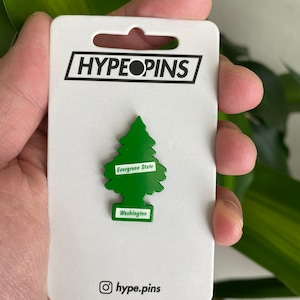 Evergreen Tree Soft Enamel Pin - Etsy