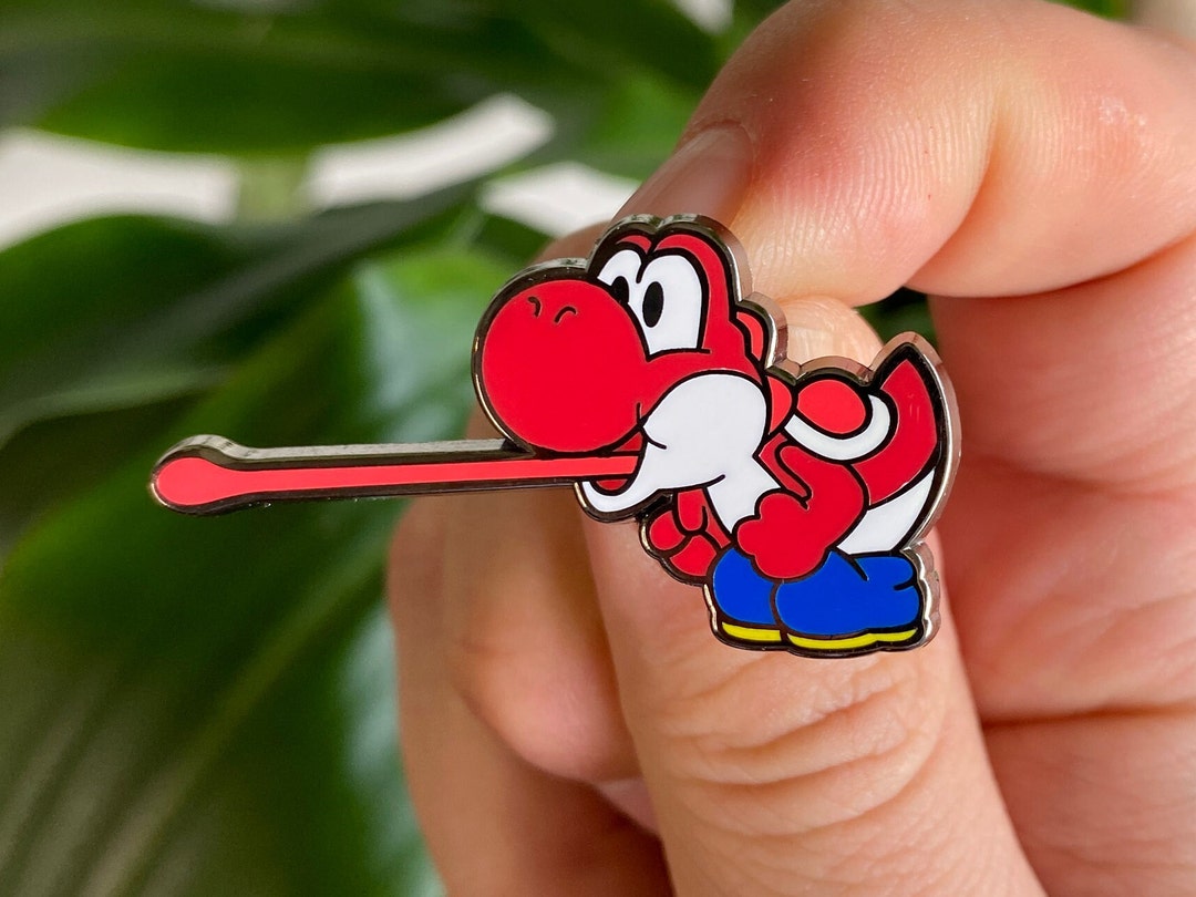 Red Yoshi Hard Enamel Pin - Etsy