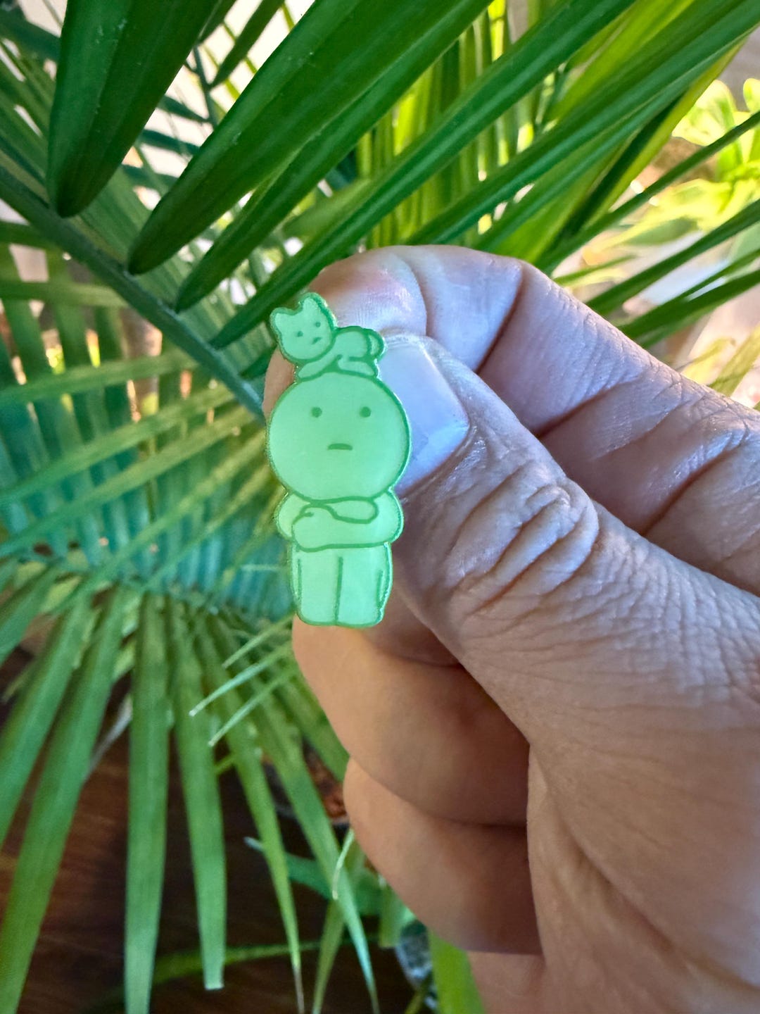 Smiski Cat Head Hard Enamel Pin (glow in the Dark) - Etsy
