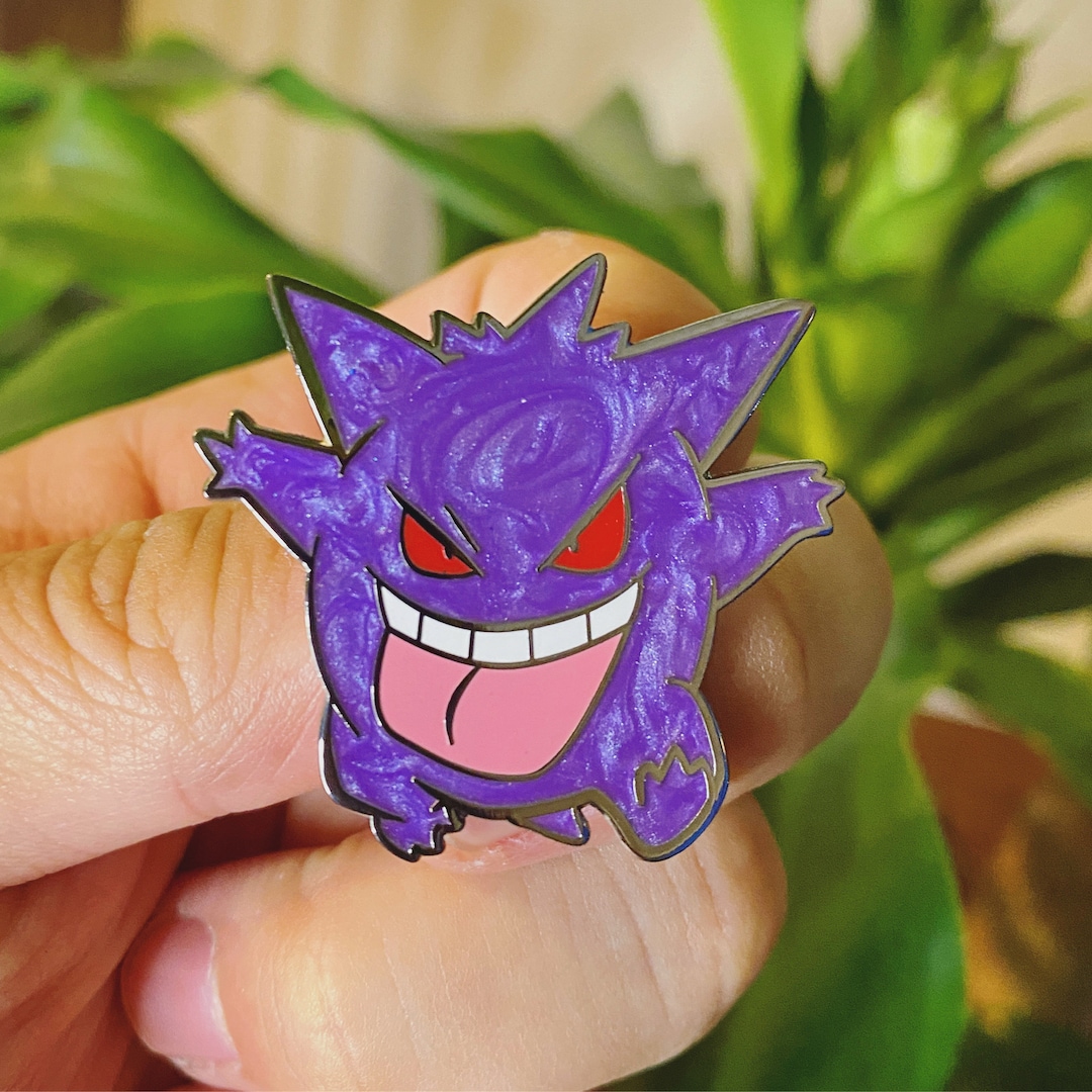Gengar Pokemon Hard Enamel Pin - Etsy