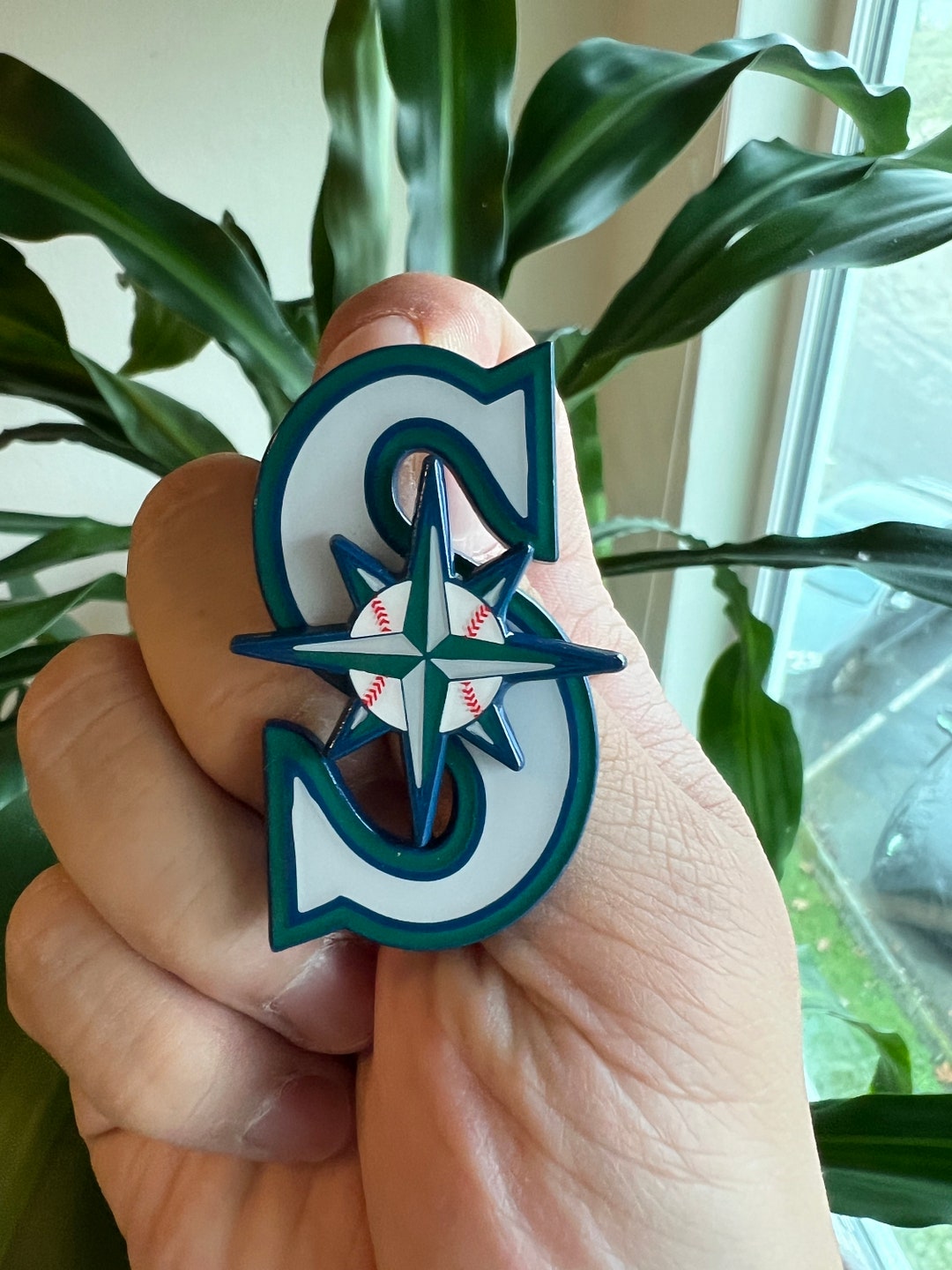 Seattle Mariners Spinning Hard Enamel Pin - Etsy