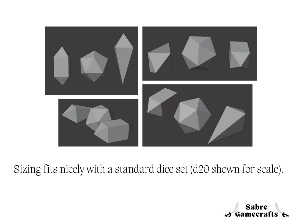 Blank Crystal D4 and Shard D4 Dice STL Files - Etsy
