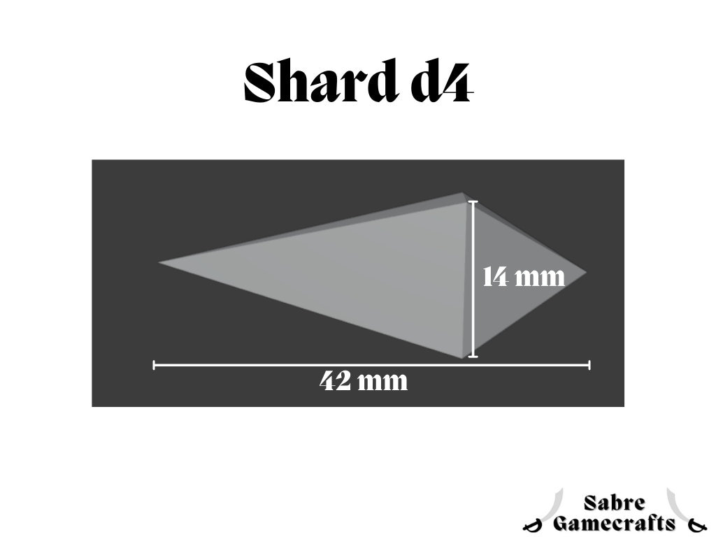 Blank Crystal D4 and Shard D4 Dice STL Files - Etsy