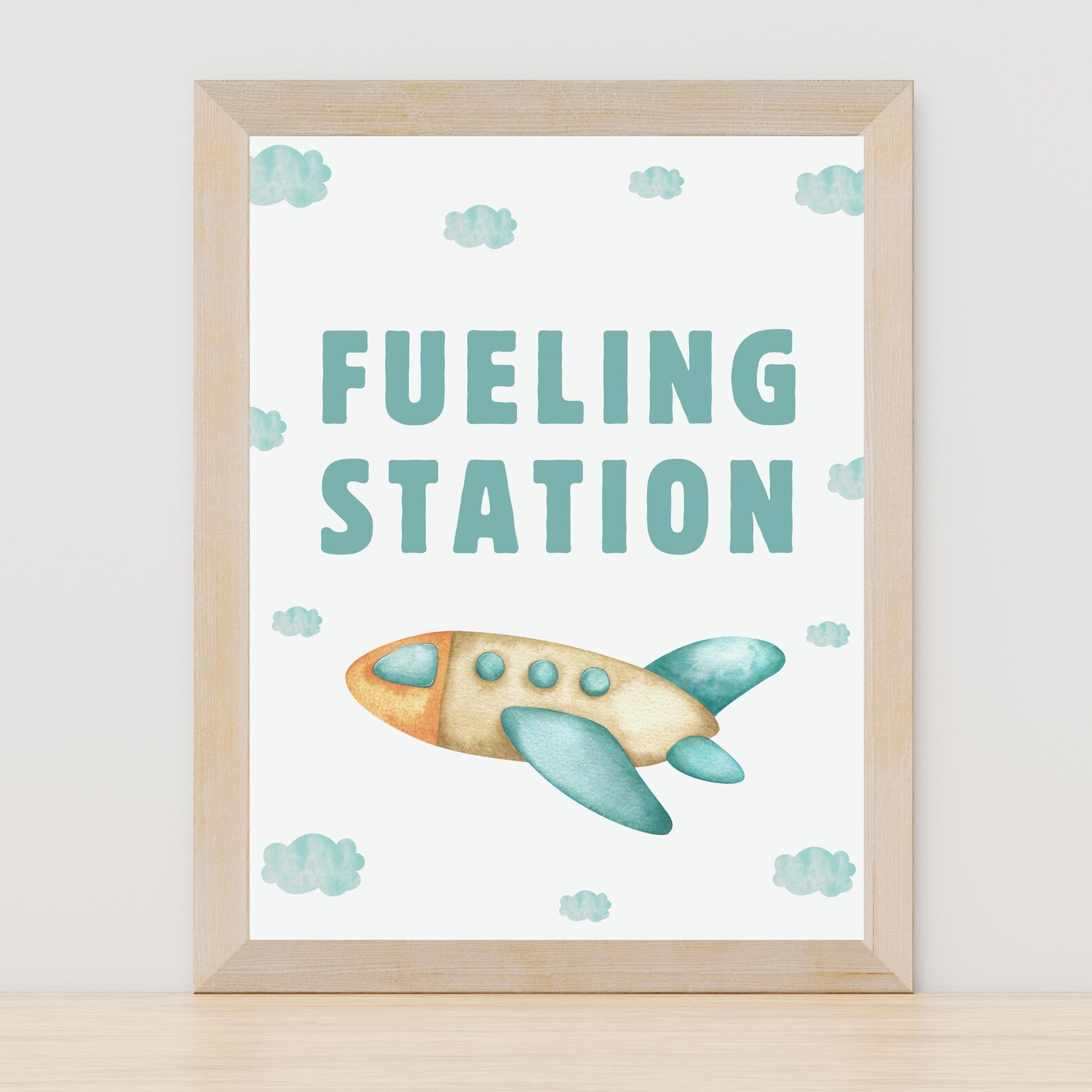 Airplane Birthday Party Signs, Editable Aviation Decor (digital Prints ...