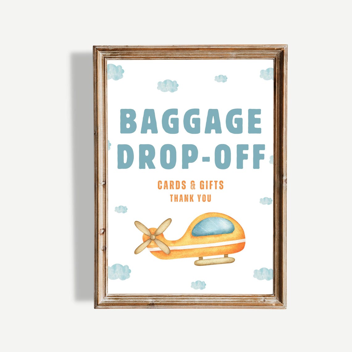 Airplane Birthday Party Signs, Editable Aviation Decor (digital Prints ...