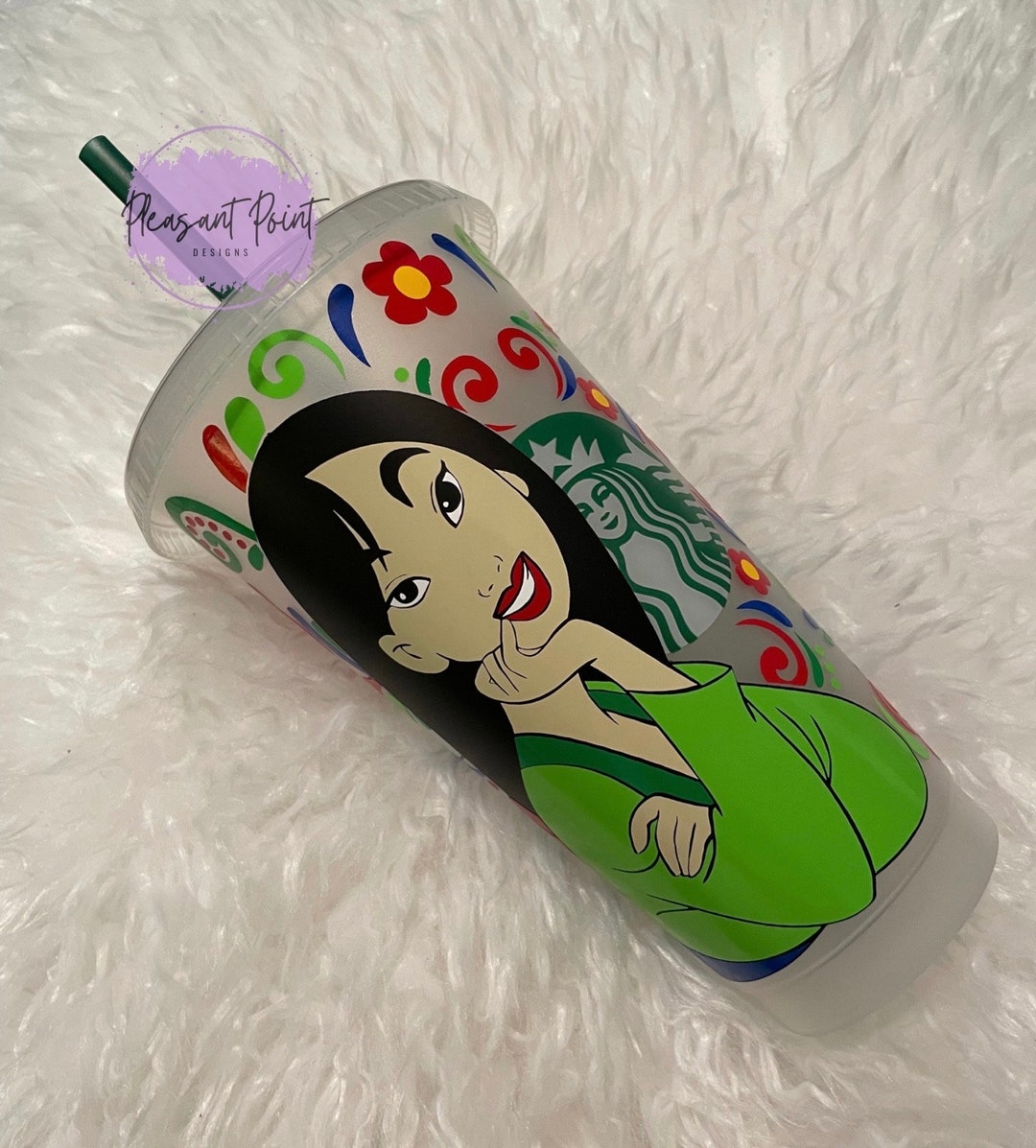Mulan 24oz Venti Starbucks Cold Cup//princess Mulan//reusable//made to ...