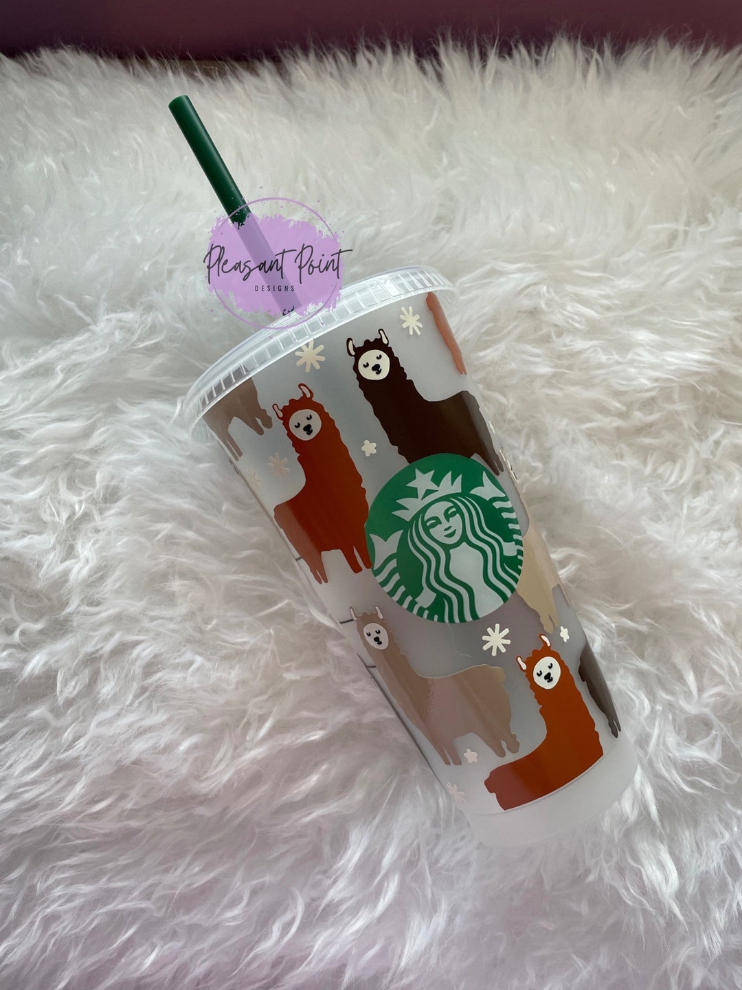 Llama 24oz Venti Starbucks Cold Cup//llamas//cold Cup//starbucks Cold ...