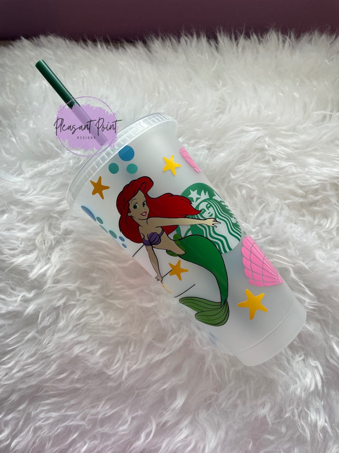 Ariel 24oz Venti Starbucks Cold Cup//princess Ariel//the Little Mermaid ...