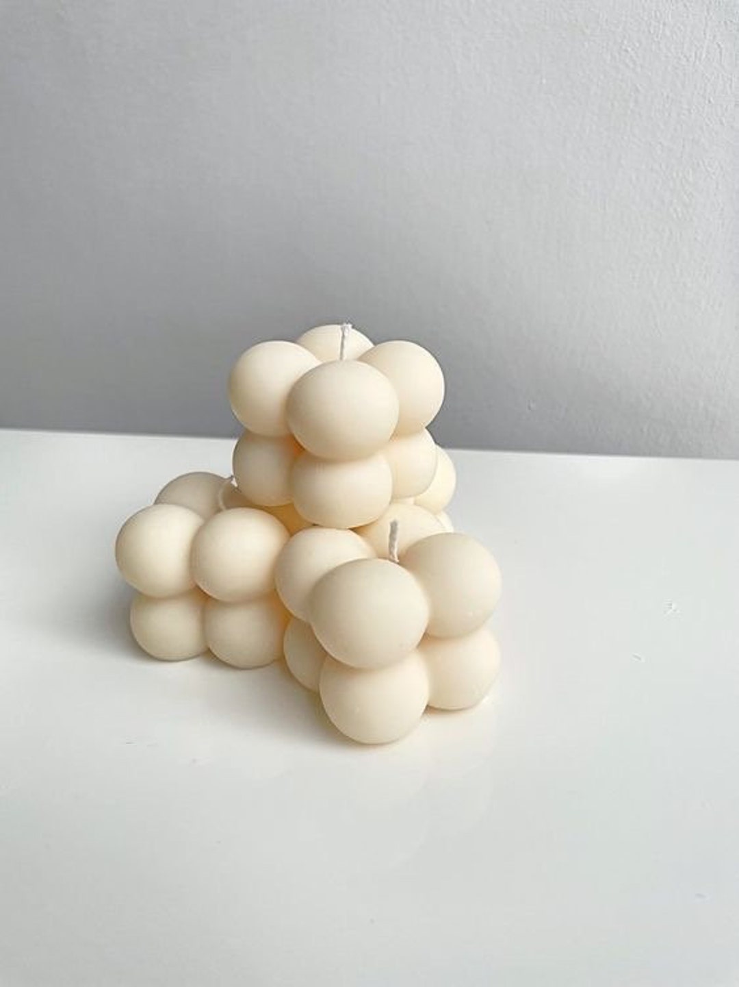 Small Mini Bubble Cube Candle Handmade Home Decor Easter Gift 100 ...