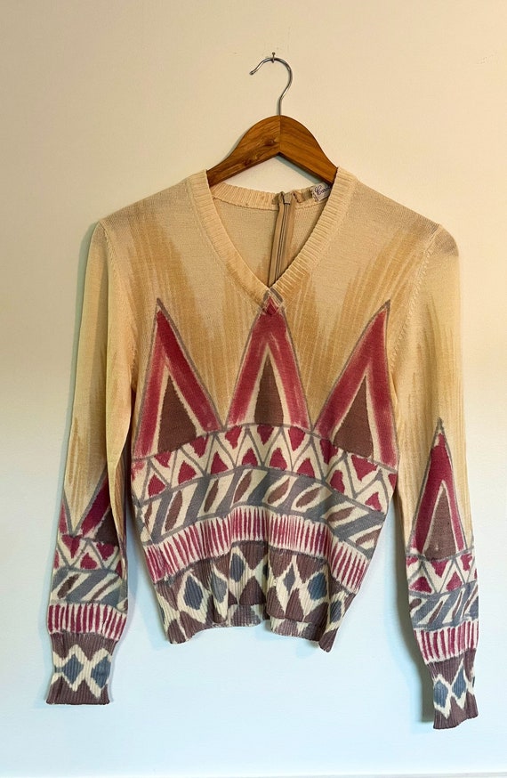 v neck vintage paris - Gem