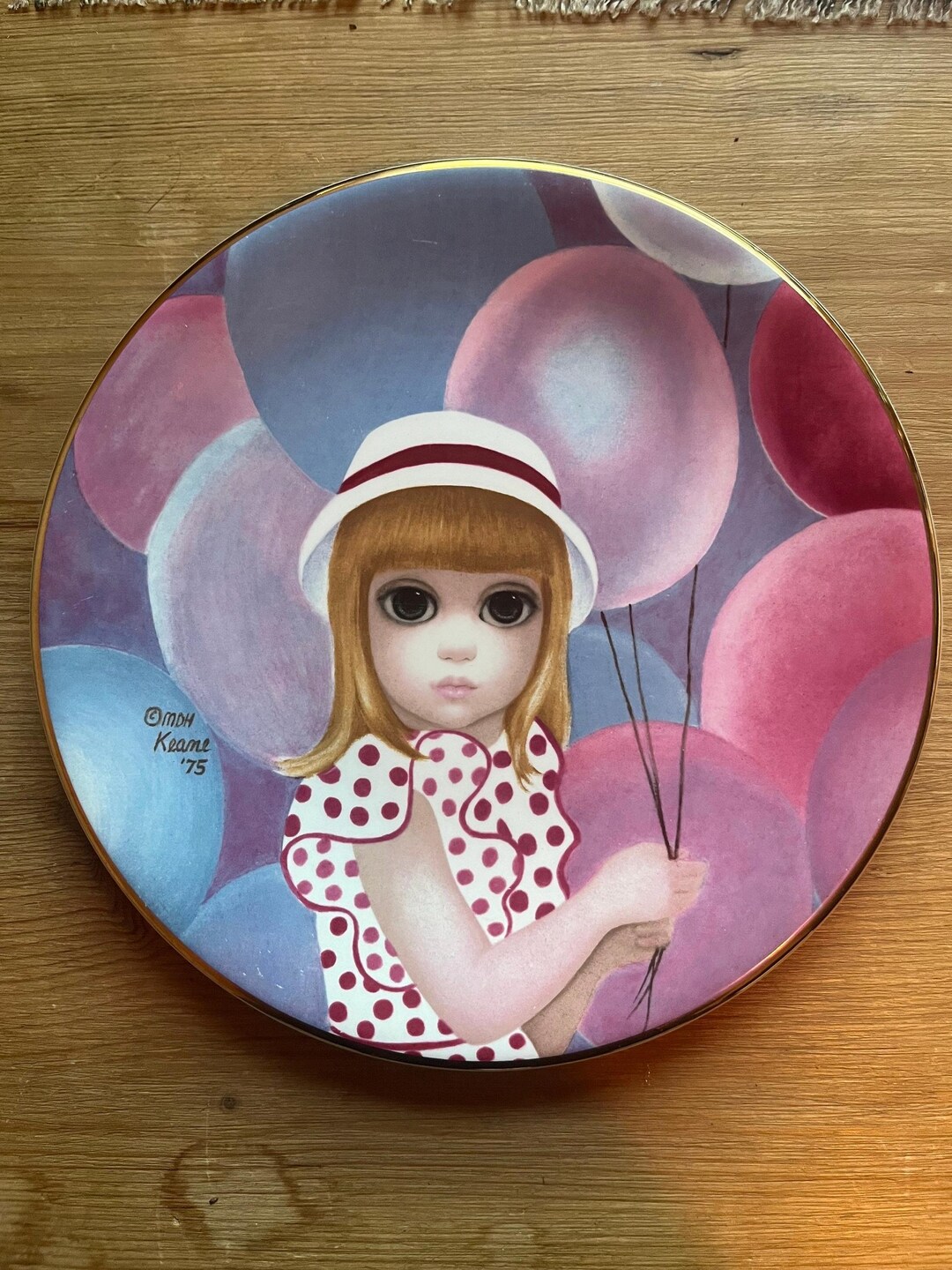MARGARET KEANE Big Eyed Plate - Etsy