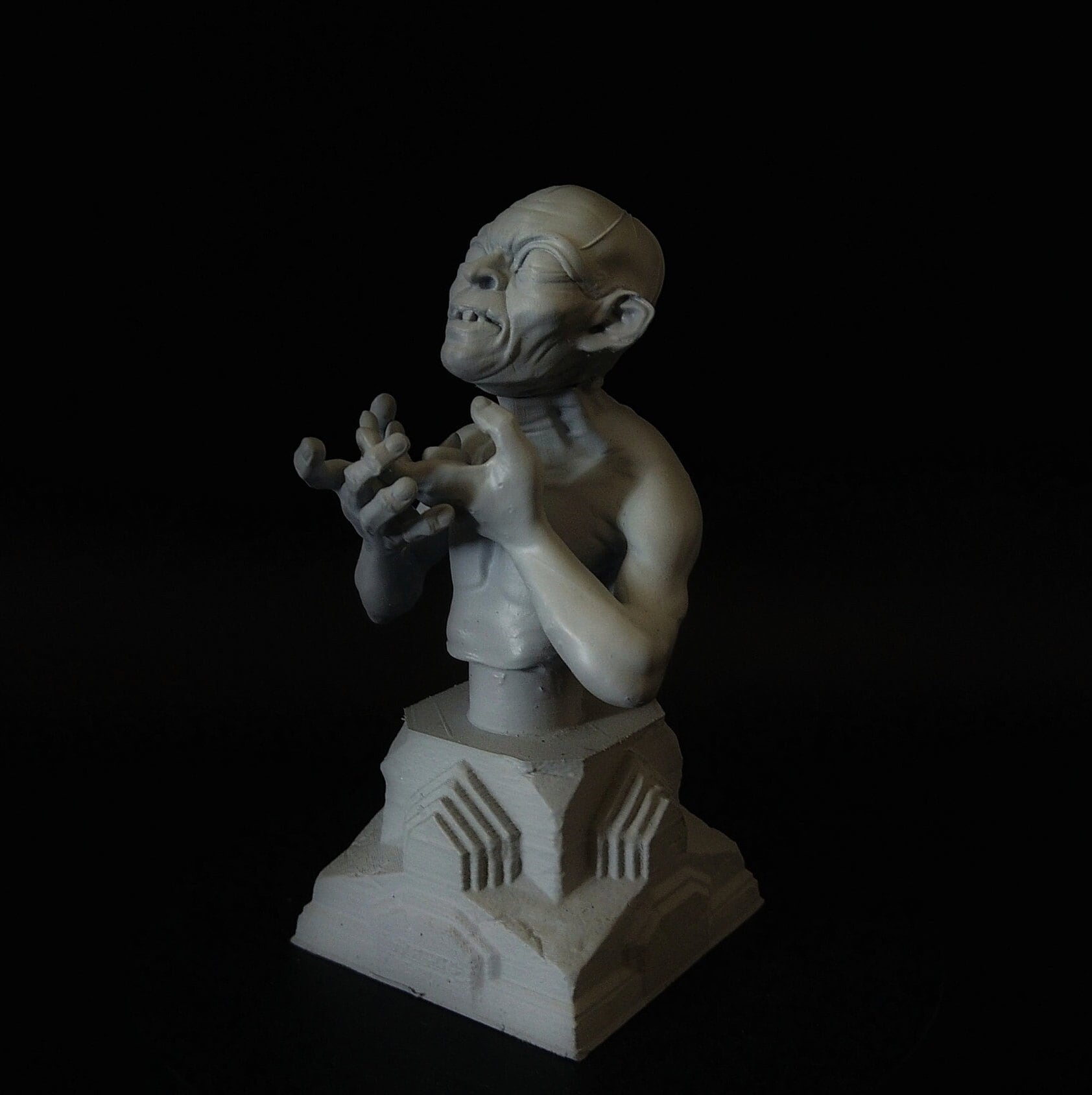 Lord of the Rings Gollum Bust 3D Printed Resin Figure - Etsy