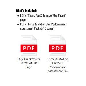 Force & Motion Unit Performance Assessment Project With Detailed ...
