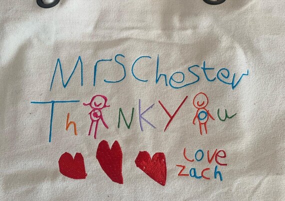 Personalised Handwriting Embroidery Handwriting Embroidery - Etsy