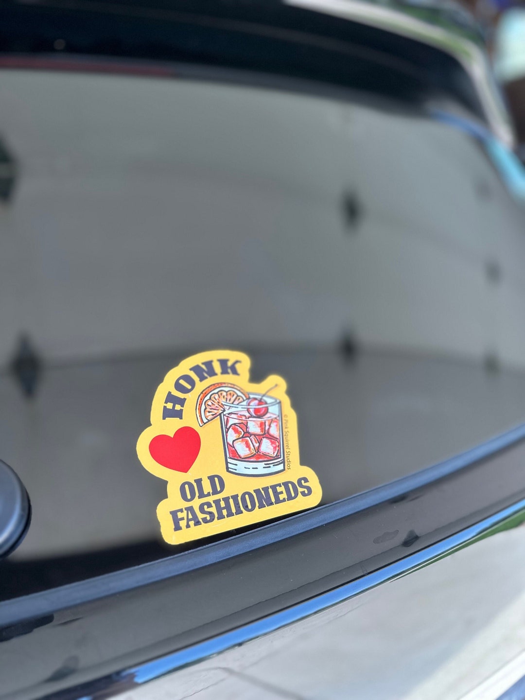 Static Car Cling -old Fashioned- Honk Love - Etsy