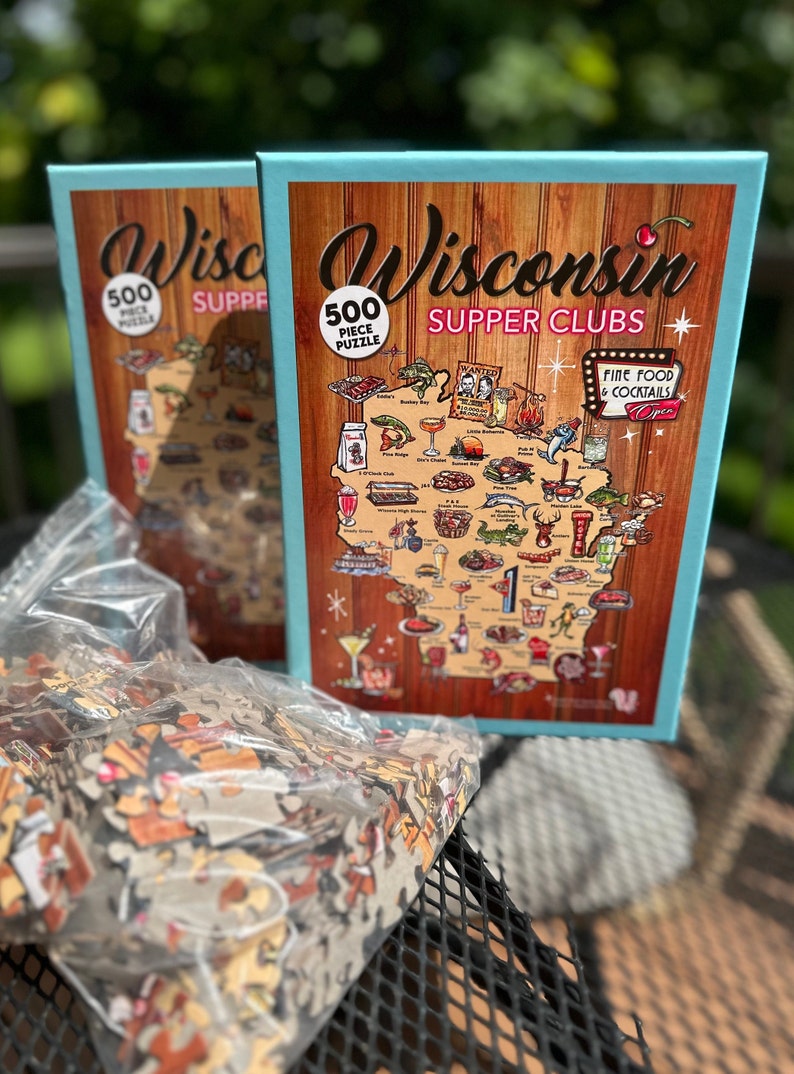 Wisconsin Supper Club - PUZZLES - Etsy