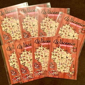 Magnet Wisconsin Supper Club Map - Etsy