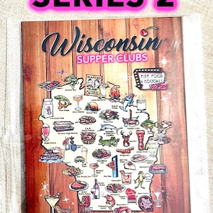 Magnet - Wisconsin Supper Club Map - Etsy