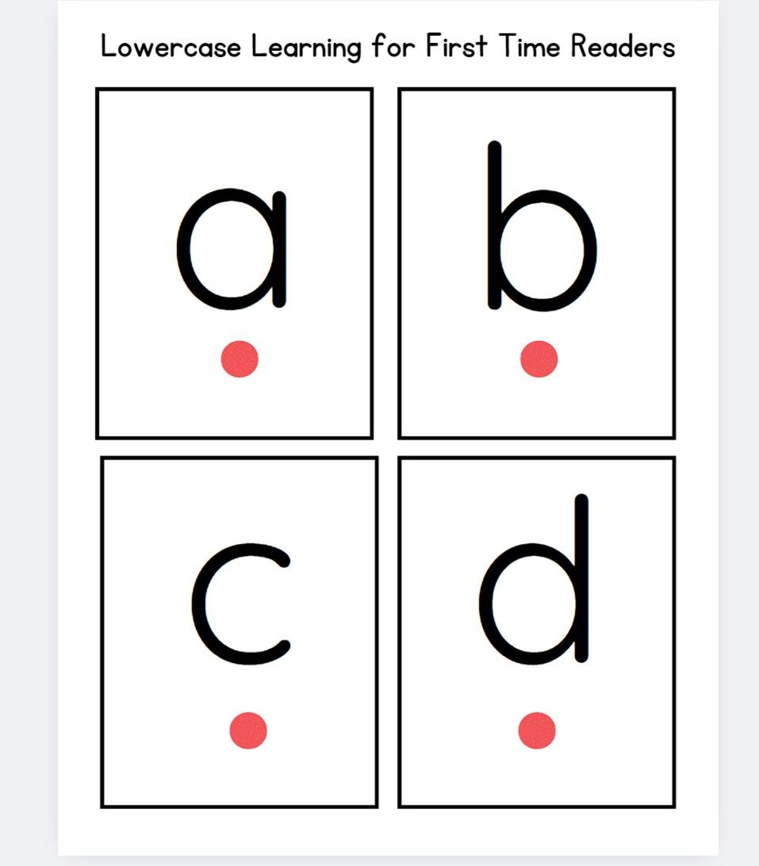 Learn Your Letters! Start Reading Journey With Your Toddler. Lowercase ...