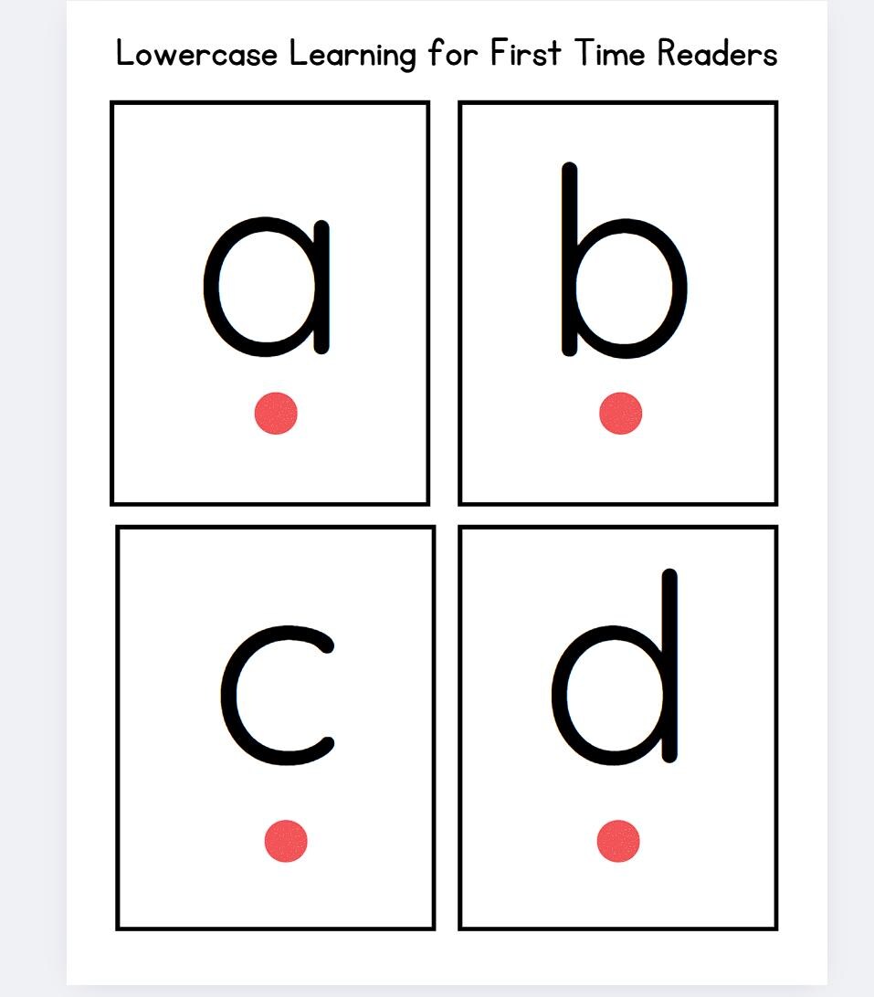 Learn Your Letters! Start Reading Journey With Your Toddler. Lowercase ...