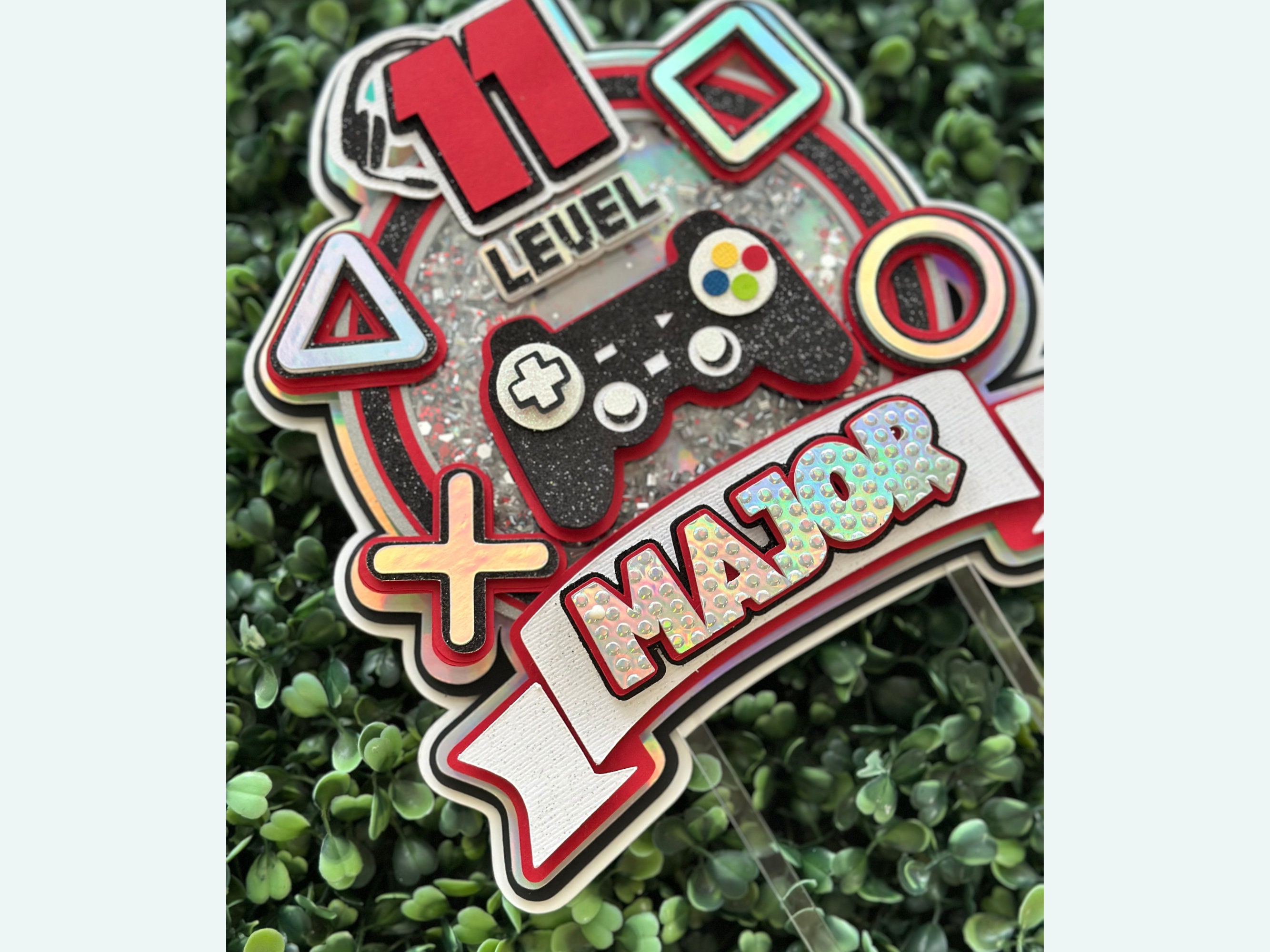 Personalized Gamer Shaker Cake Topper, Gaming Birthday Party - Etsy