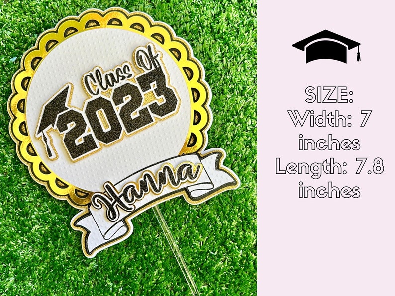 Graduation Cake Topper/class of 2023 Cake Topper/graduation Party ...