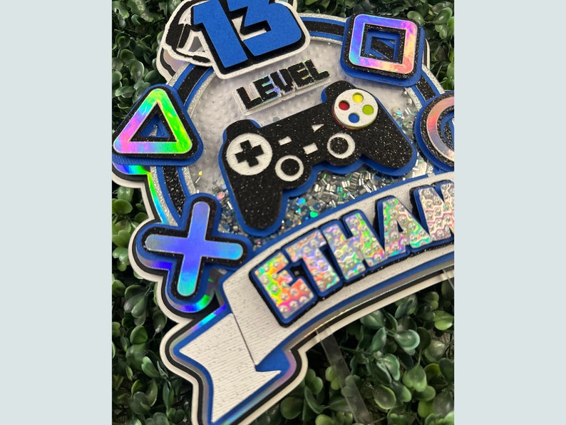 Personalized Gamer Shaker Cake Topper, Gaming Birthday Party - Etsy