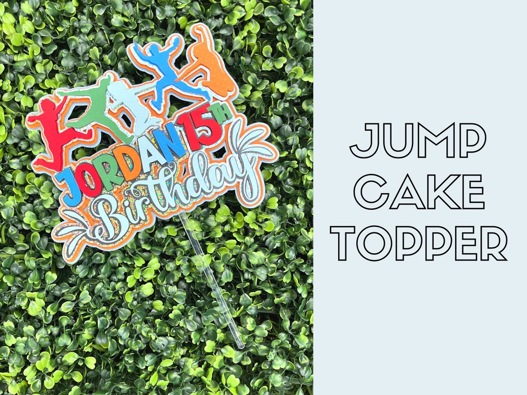 Jump Cake Topper / Trampoline Cake Topper / Trampoline - Etsy