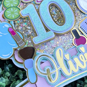 Spa Birthday Cake Topper - Etsy