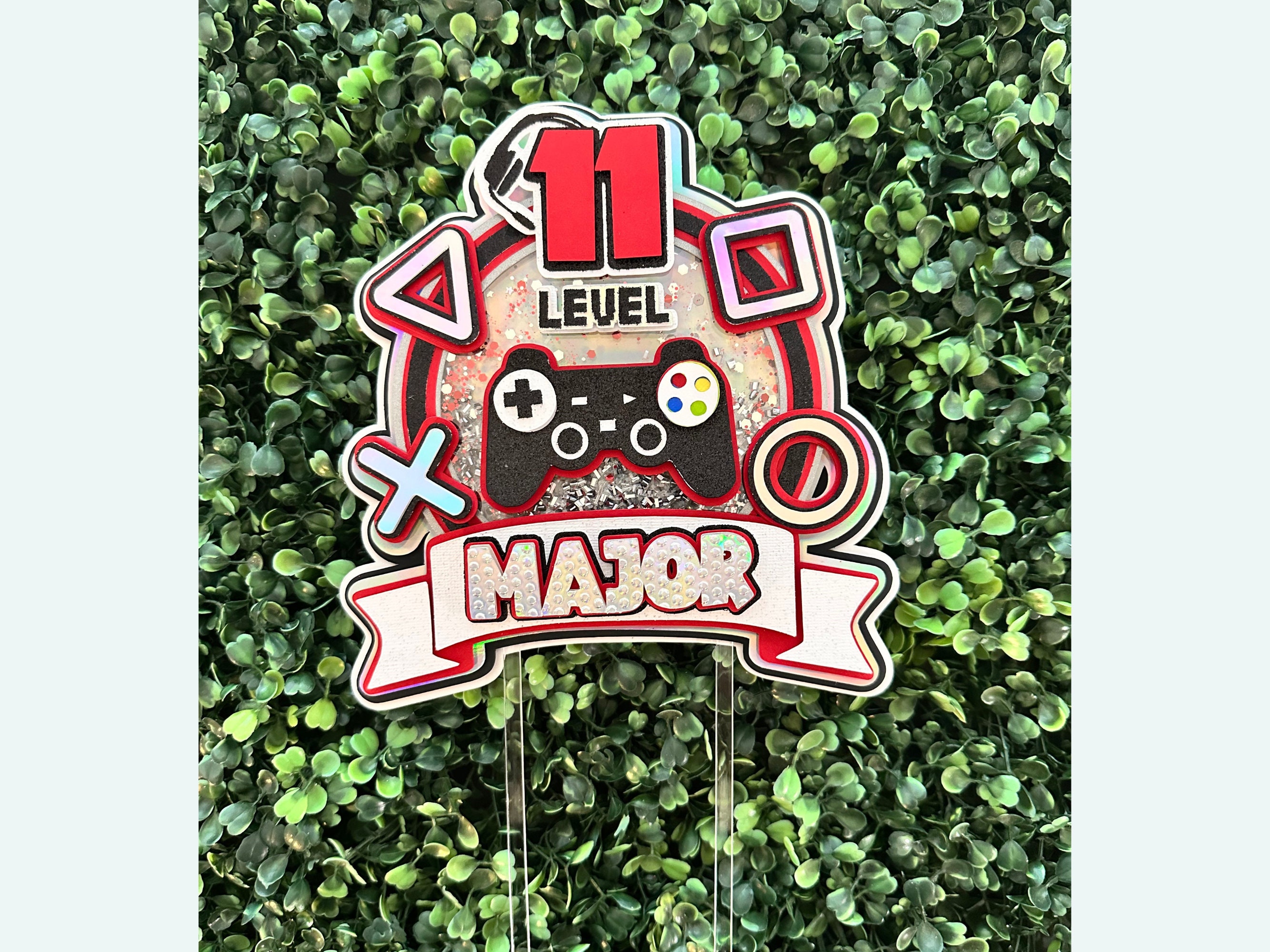 Personalized Gamer Shaker Cake Topper, Gaming Birthday Party - Etsy