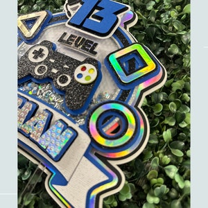 Personalized Gamer Shaker Cake Topper, Gaming Birthday Party - Etsy