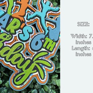 Personalized Jump Birthday Cake Topper, Trampoline Party - Etsy