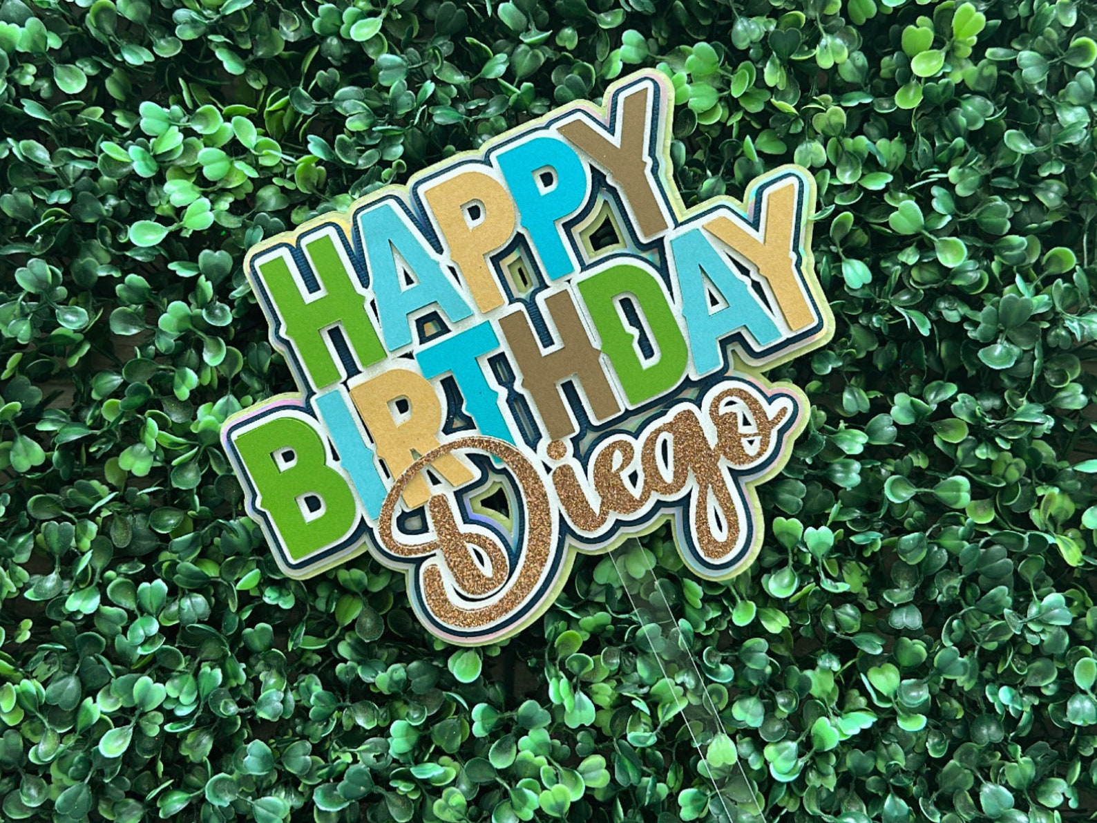 Custom Birthday Cake Topper/personalized Name Cake Topper/happy ...