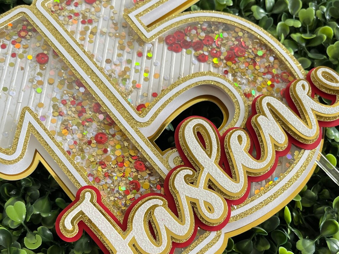 13th Birthday Cake Topper/thirteen Age Number Cake Topper/ - Etsy