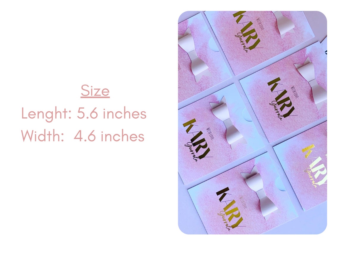 Customized Gold Foil Gift Card Holders/ Money Holders Set of | Etsy