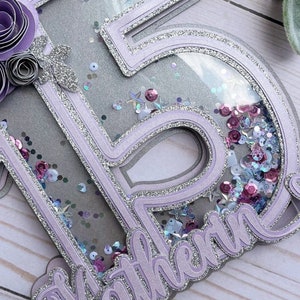 Personalized 15th Birthday Cake Topper Shaker - Etsy